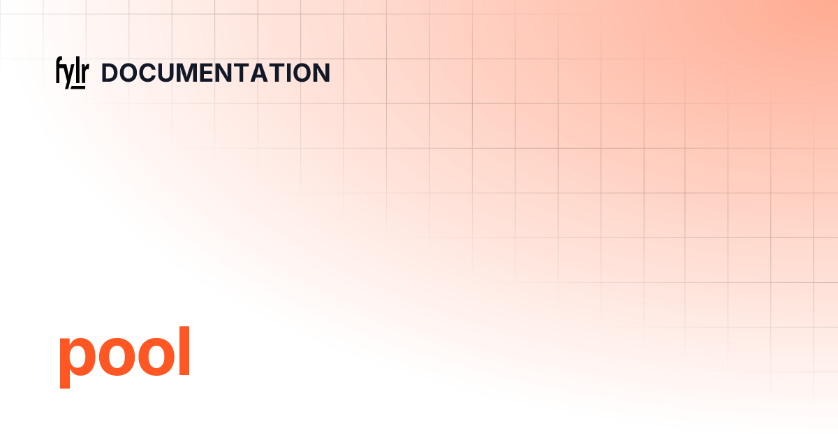 pool | DOCUMENTATION