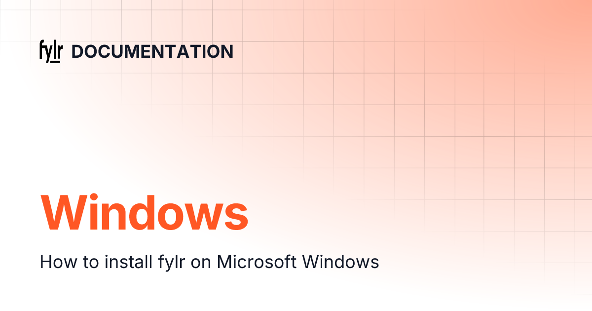 Windows | DOCUMENTATION