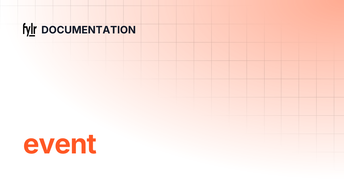 event | DOCUMENTATION